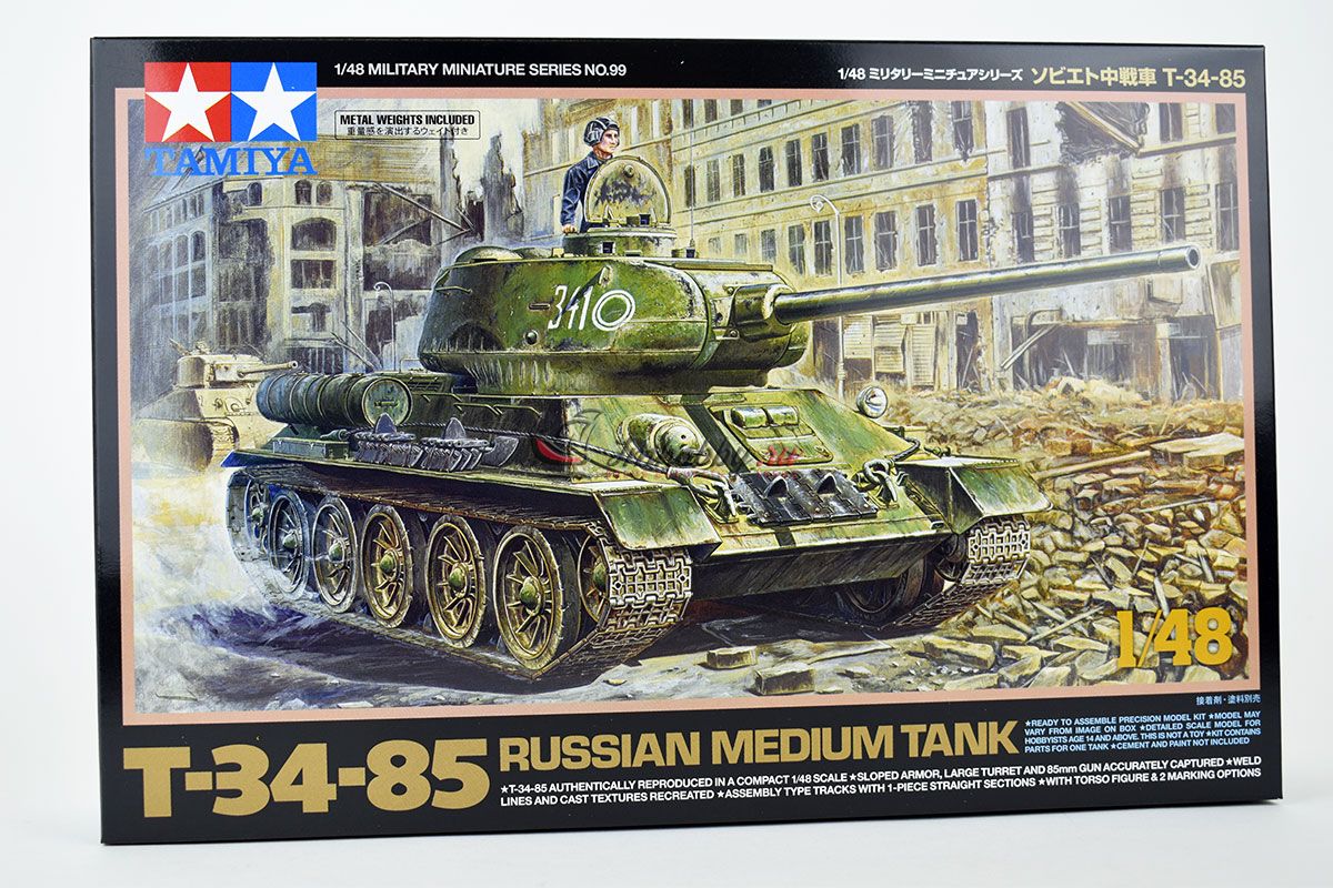 Советский танк Т-34/85 масштаб 1:48 Tamiya 32599