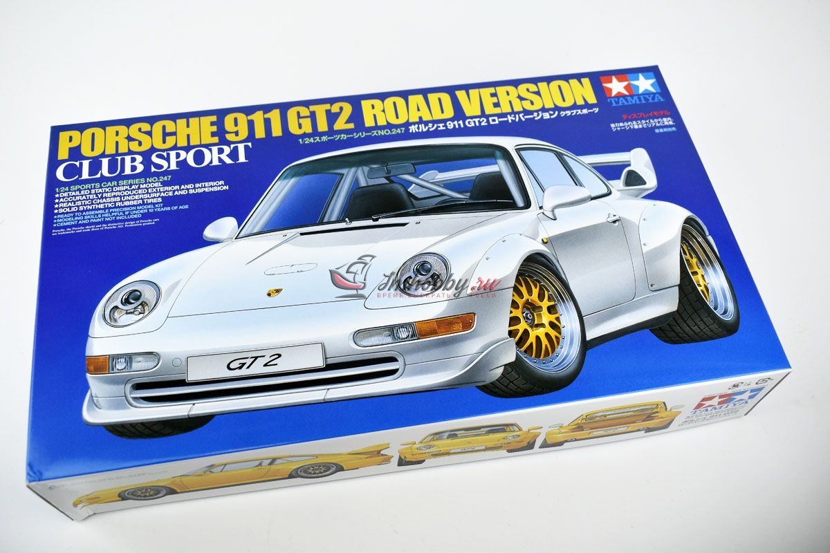 Porsche 911 GT2 Road Version масштаб 1:24 Tamiya 24247