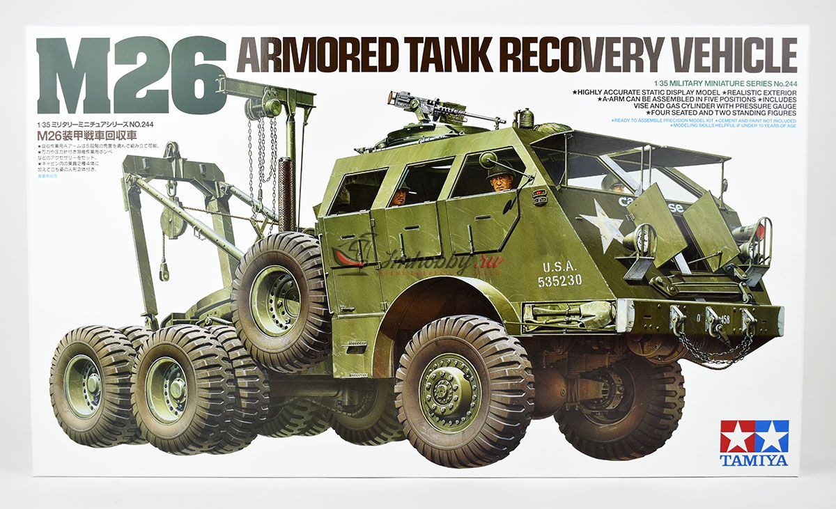 US M26 Armored Tank Recovery Vehicle масштаб 1:35 Tamiya 35244