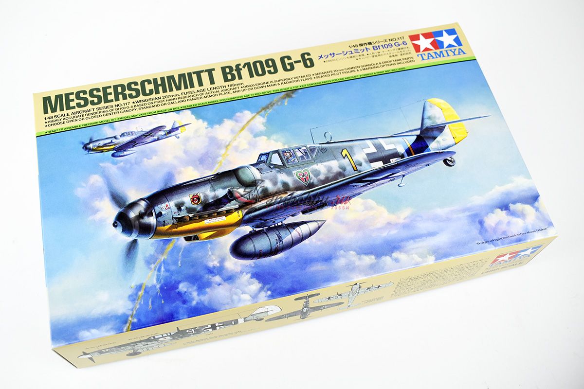 Messerschmitt Bf 109 G-6 масштаб 1:48 Tamiya 61117