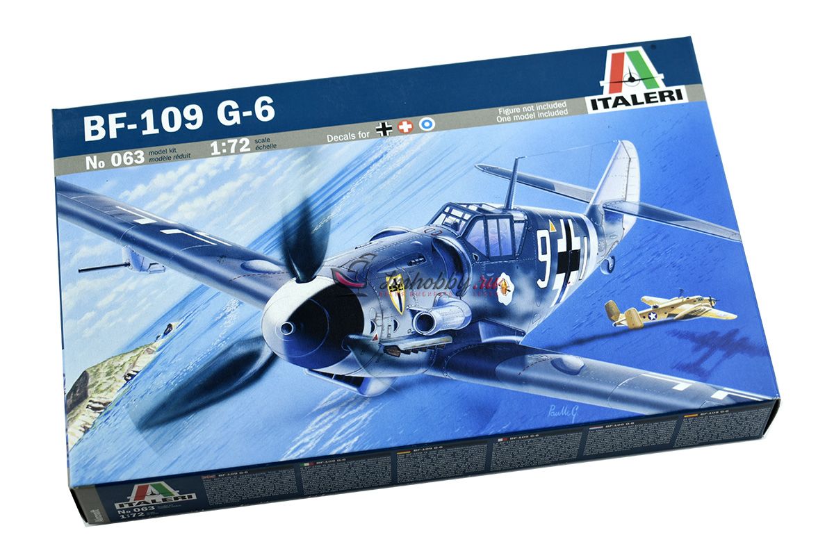 Messerschmitt Bf-109 G6 масштаб 1:72 Italeri IT0063