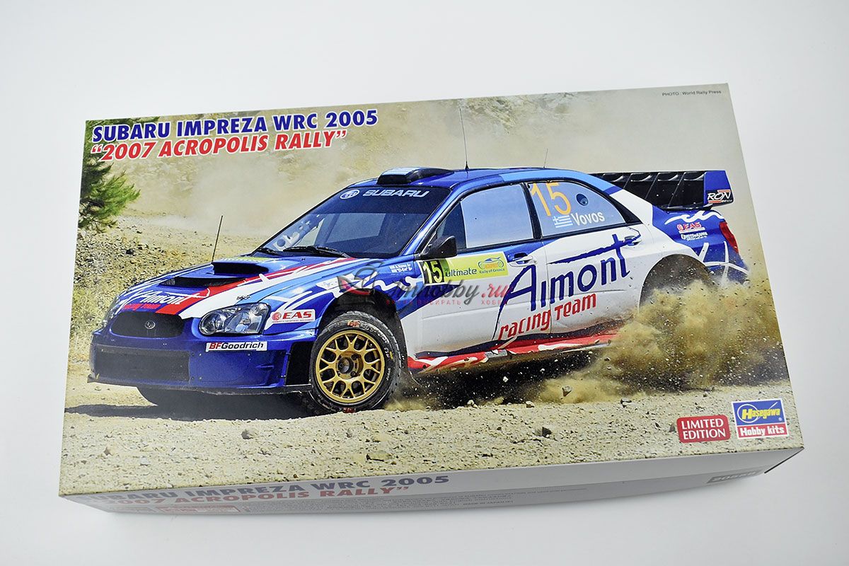 Subaru Impreza WRC 2005 2007 Acropolis Rally масштаб 1:24 Hasegawa HS20558