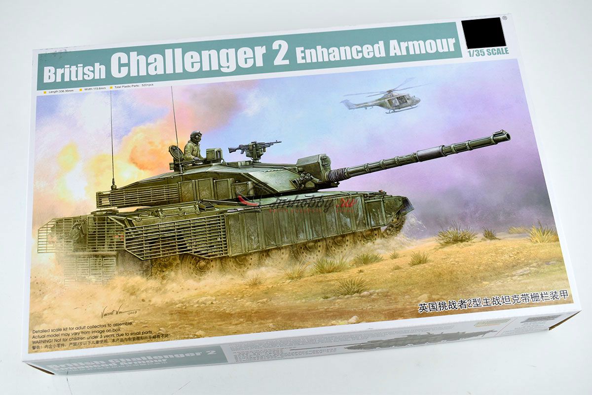 British Challenger 2 Enhanced Armour масштаб 1:35 Трубач TR01522