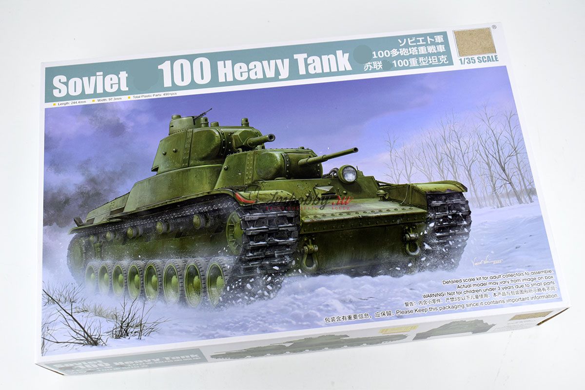Soviet T-100 Heavy Tank масштаб 1:35 Tрубач TR09590