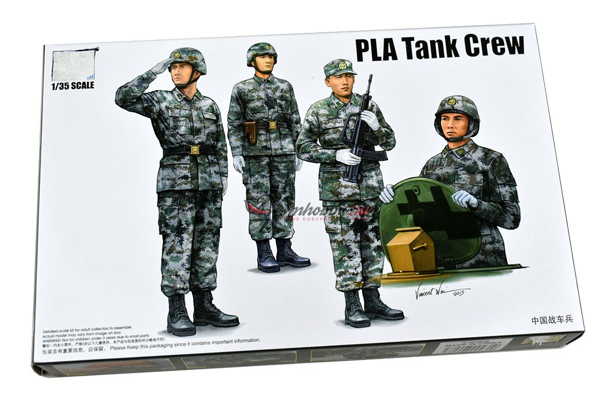 PLA Tank Crew (6 figures) масштаб 1:35 Tрубач TR00431