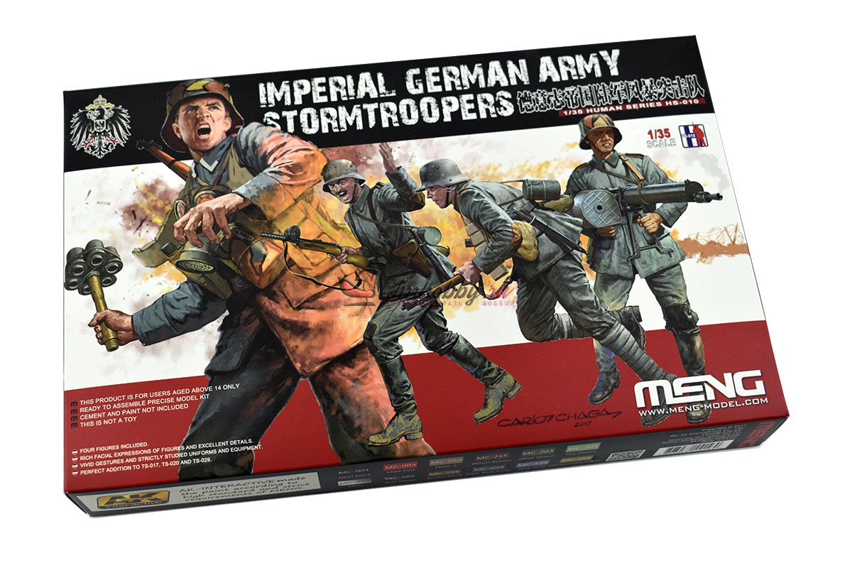Imperial German Army Stormtroopers WW I масштаб 1:35 Meng HS-010