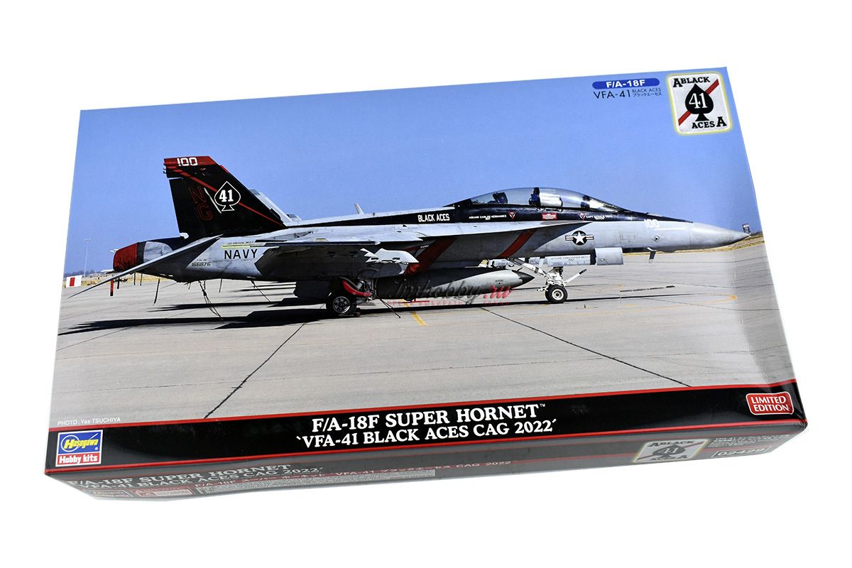F/A-18F Super Hornet VFA-41 Black Aces CAG 2022 масштаб 1:72 Hasegawa HS02429