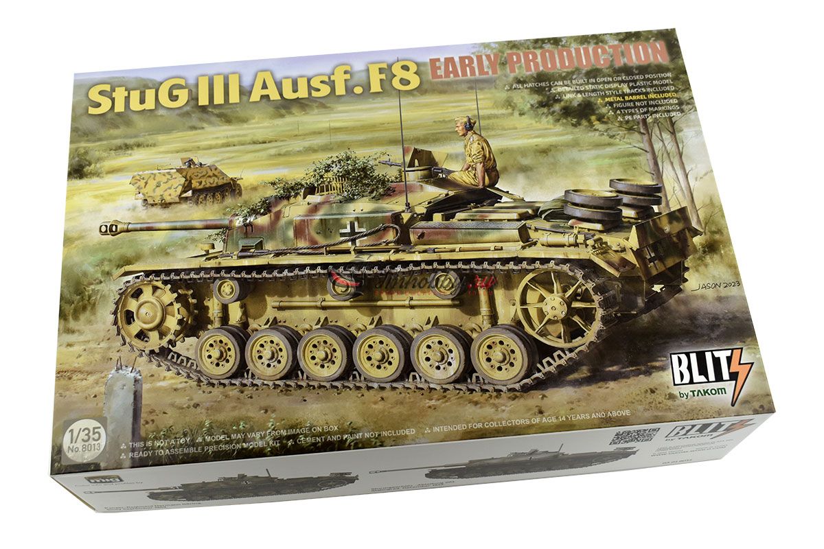 Stug III Ausf.F8 Early Production масштаб 1:35 Takom TAK8013