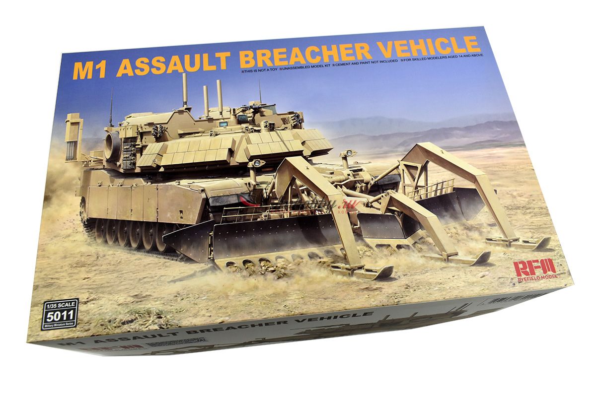 M1 Assault Breacher Vehicle (ABV) M1150 with Mine Plow масштаб 1:35 Rye ...