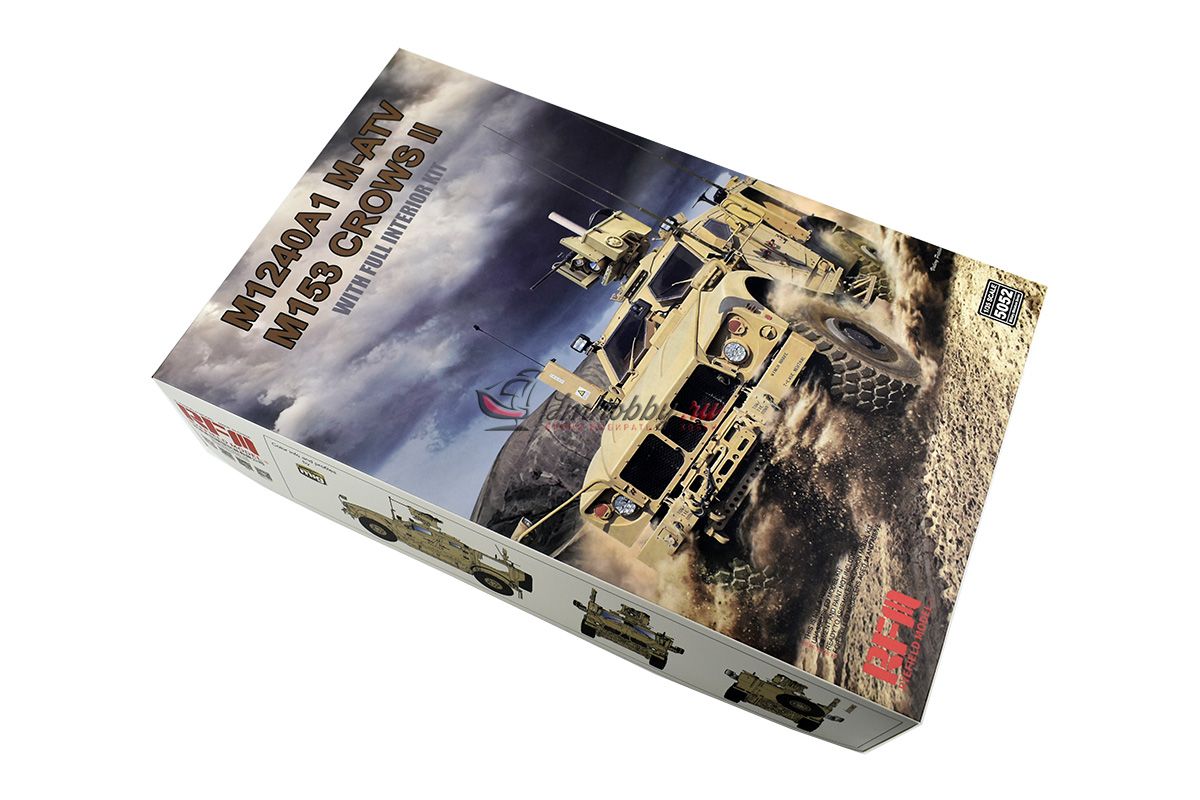 M1240A1 M-ATV (M153 CROWS II) w/full interior масштаб 1:35 Rye Field ...