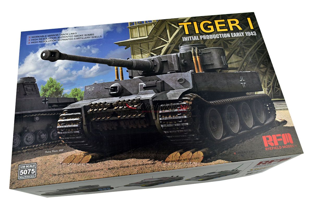 Tiger I Initial Production Early 1943 масштаб 1:35 Rye Field Models RM-5075