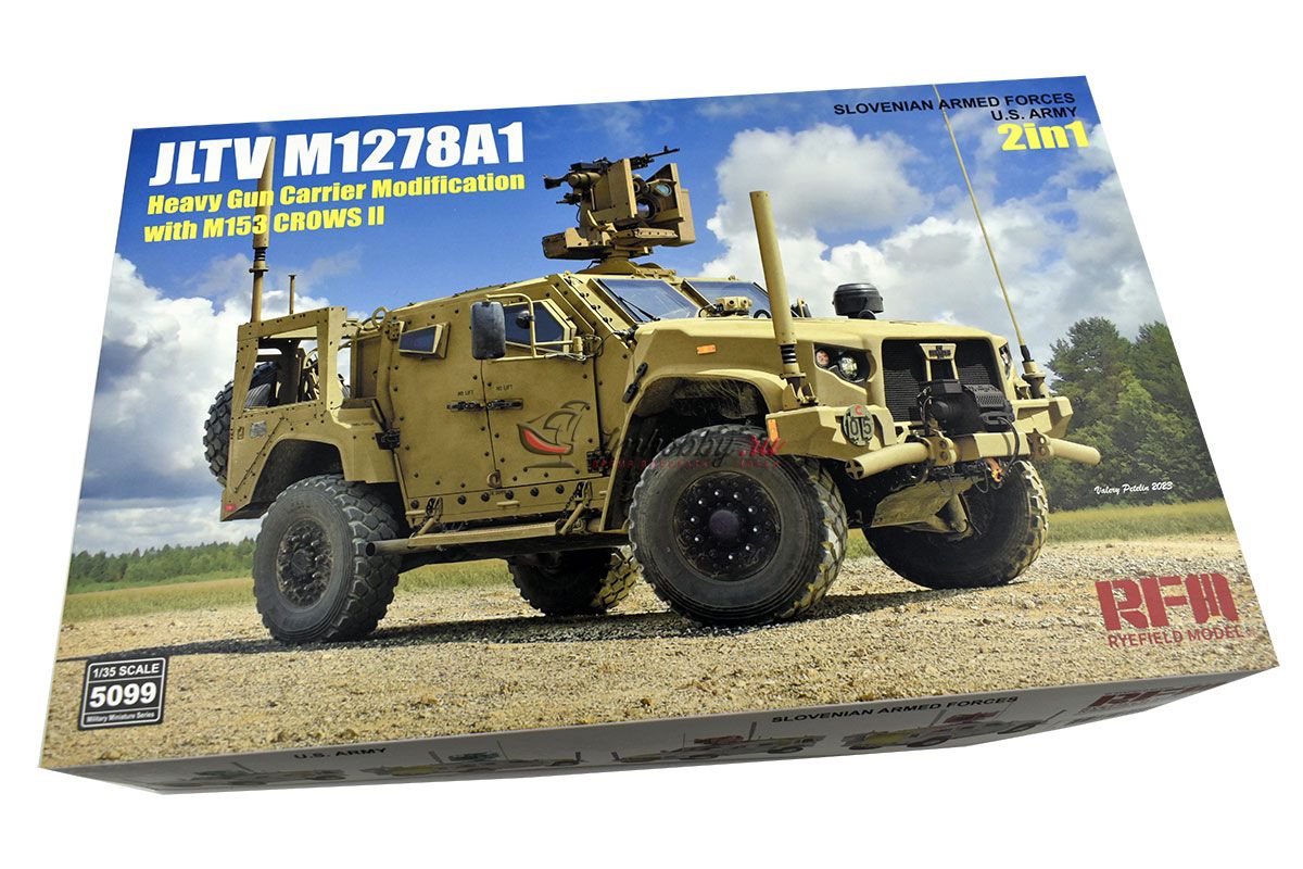 JLTV M1278A1Heavy Gun Carrier Modificationwith M153 CROWS II масштаб 1: ...