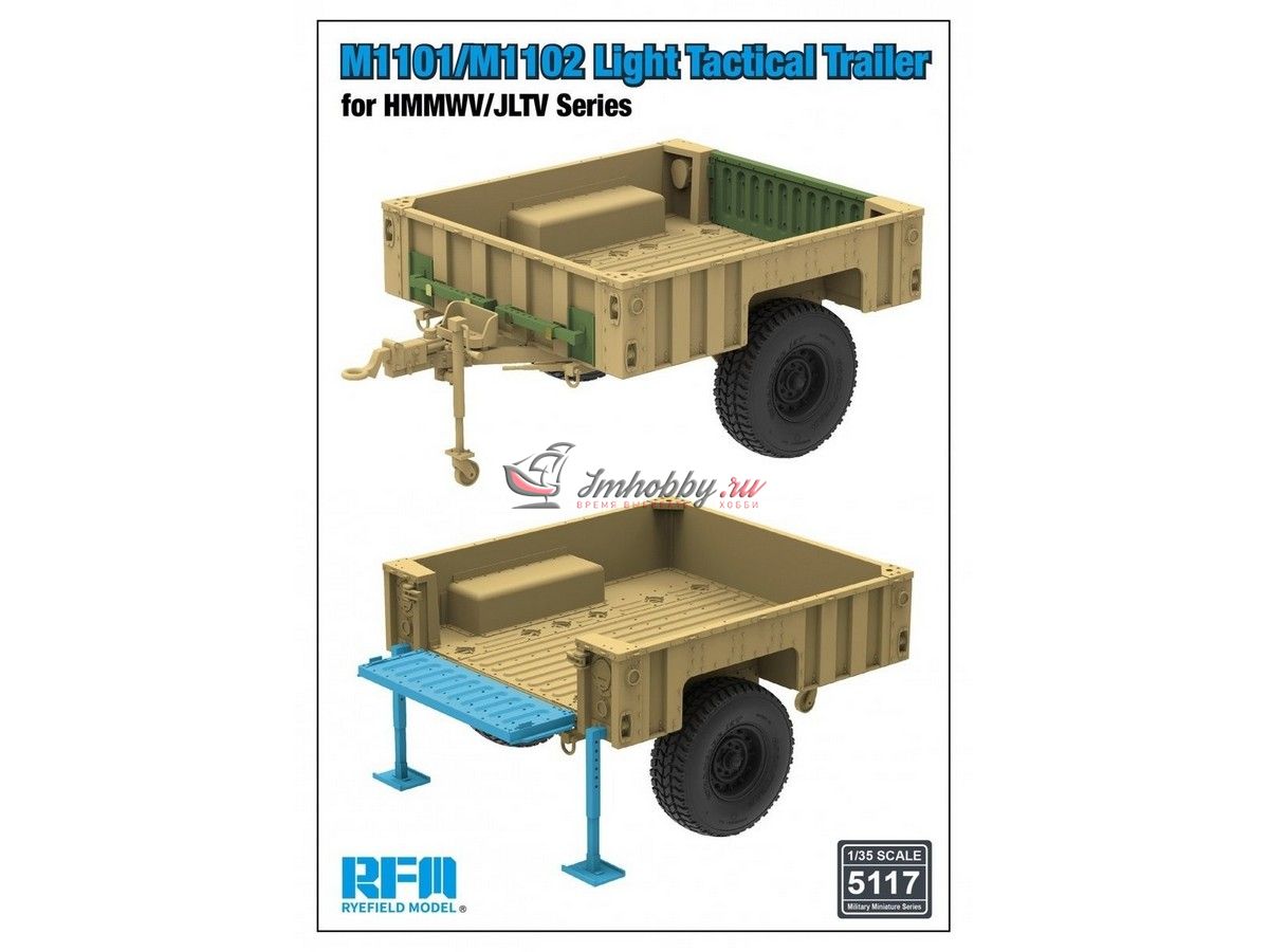 M1101/M1102 Light Tactical Trailer for HMMWV/JLTV Series масштаб 1:35 ...