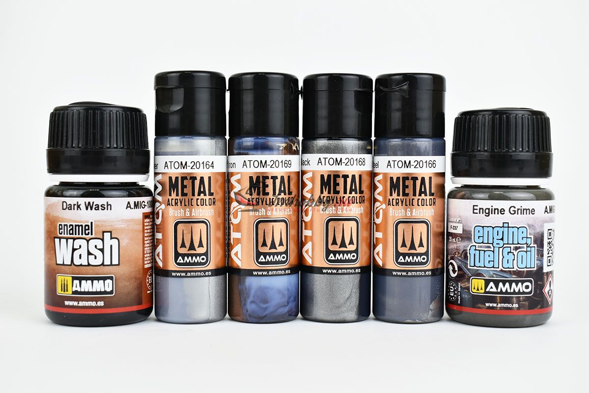 Набор Jet Engines Colors and Weathering Set Реактивные двигатели (6шт ...