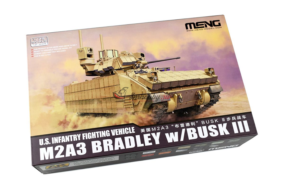 M2A3 Bradley w/ BUSK III масштаб 1:72 Meng 72-005