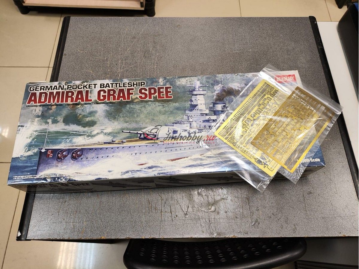 German Pocket Battleship Admiral Graf Spee с набором фототравления ...