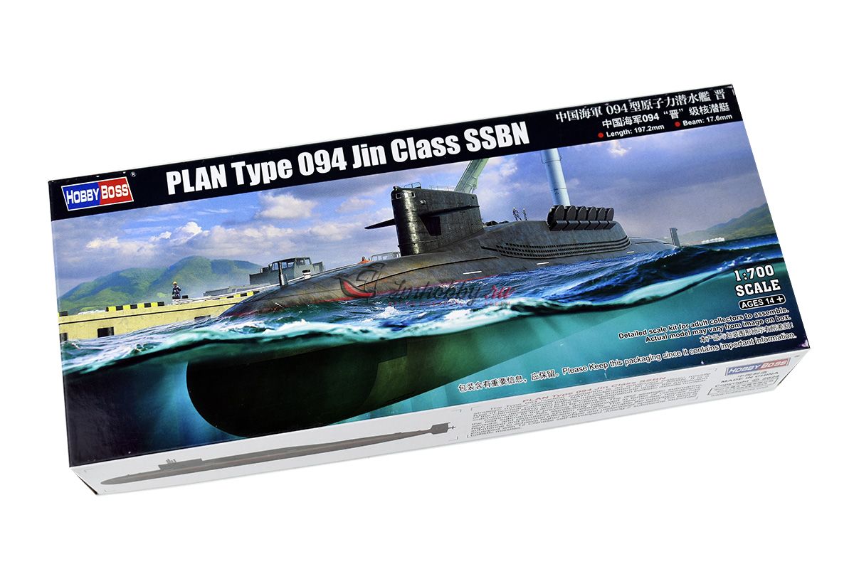 PLAN Type 094 Jin Class SSBN submarine масштаб 1:700 Hobby Boss HB87024